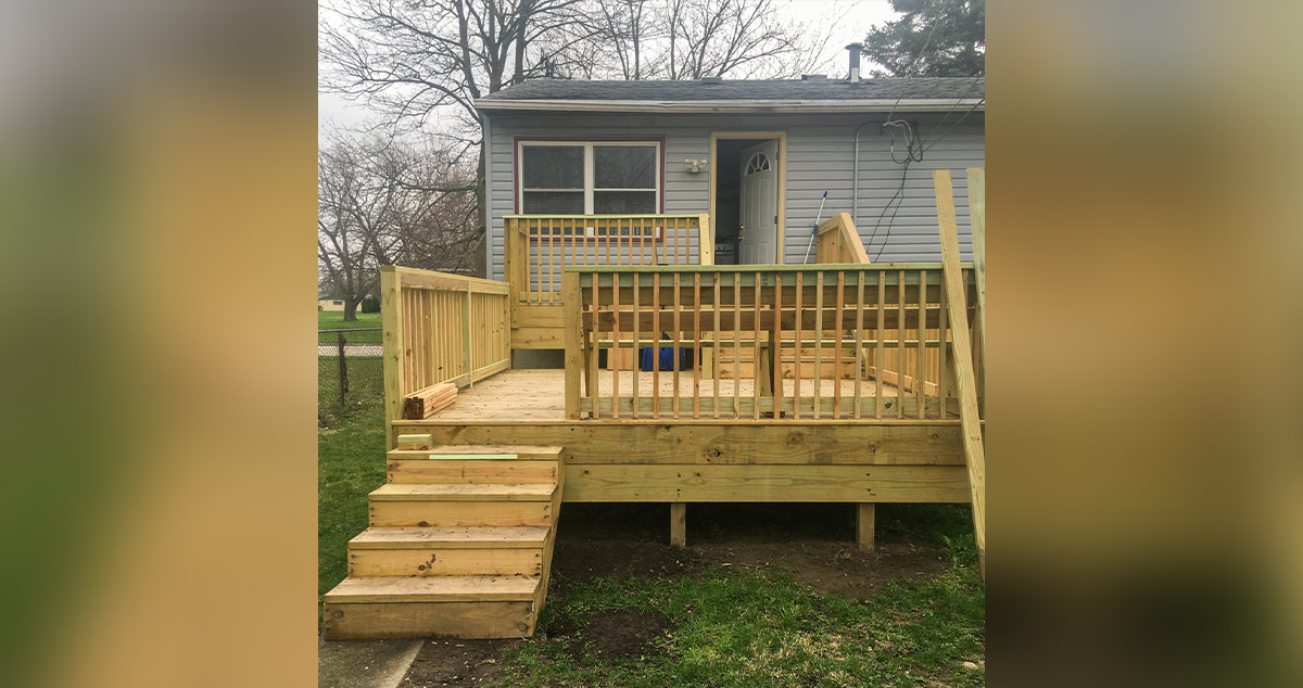 Double-Entry Deck - Project by Debra at Menards®