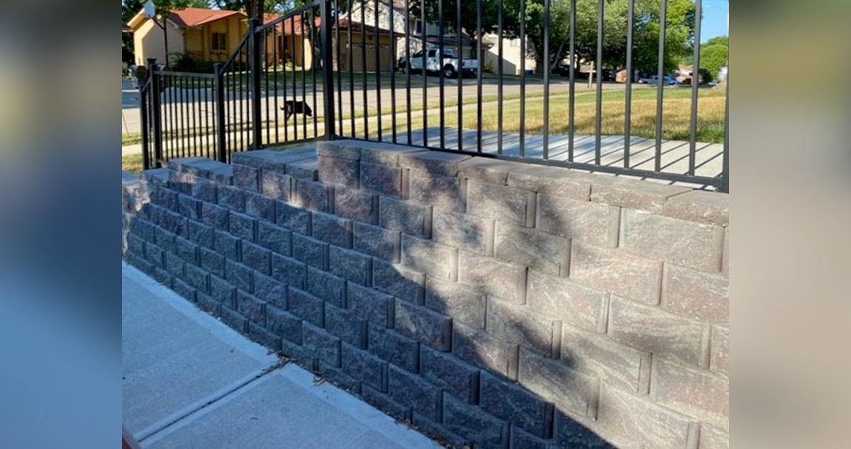 Driveway & Steps Retaining Wall - Project by Angela at Menards®