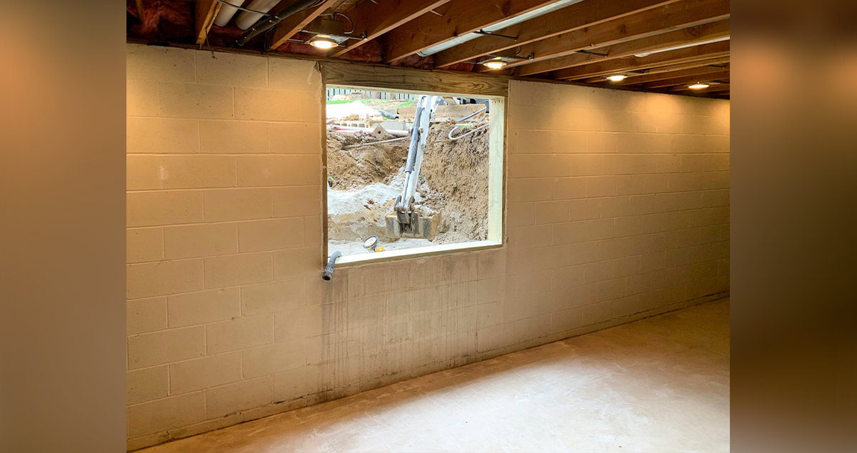 Egress Window with Blocks - Project by David at Menards®