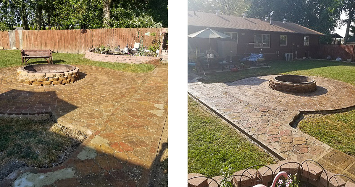 Fire Pit, Patio & Walkway - Project by Gerald at Menards®