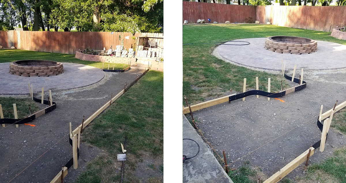 Fire Pit, Patio & Walkway - Project by Gerald at Menards®