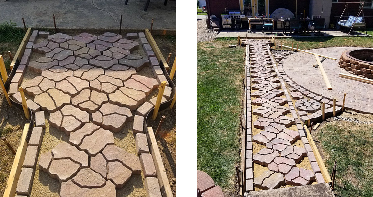 Fire Pit, Patio & Walkway - Project by Gerald at Menards®