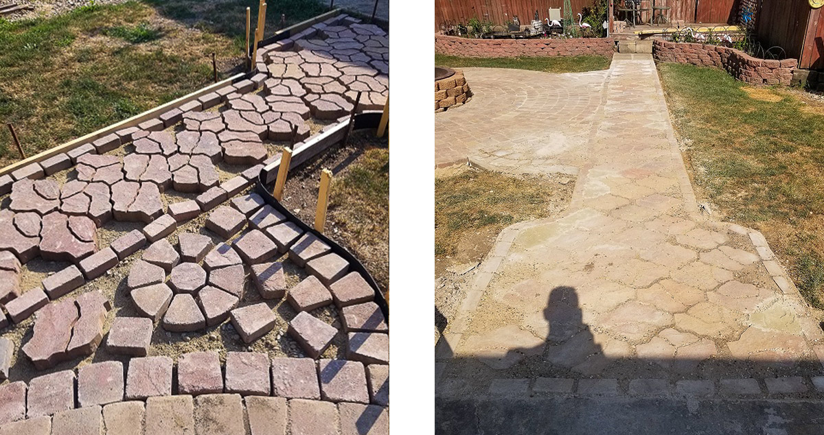 Fire Pit, Patio & Walkway - Project by Gerald at Menards®