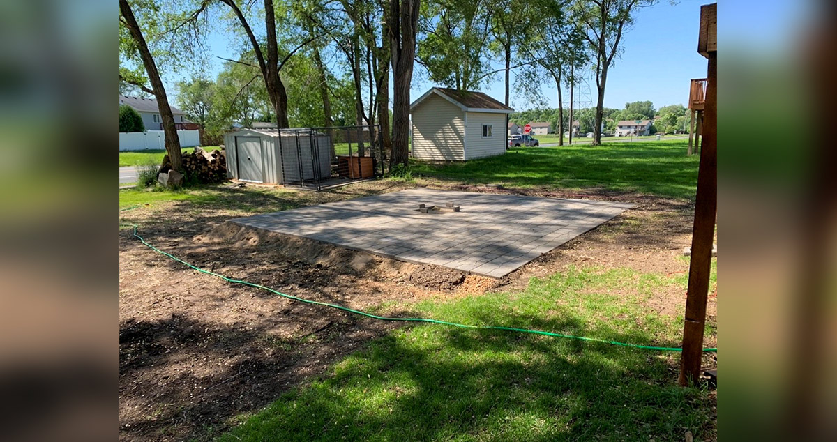 Fire Pit Paver Patio - Project by Adam at Menards®