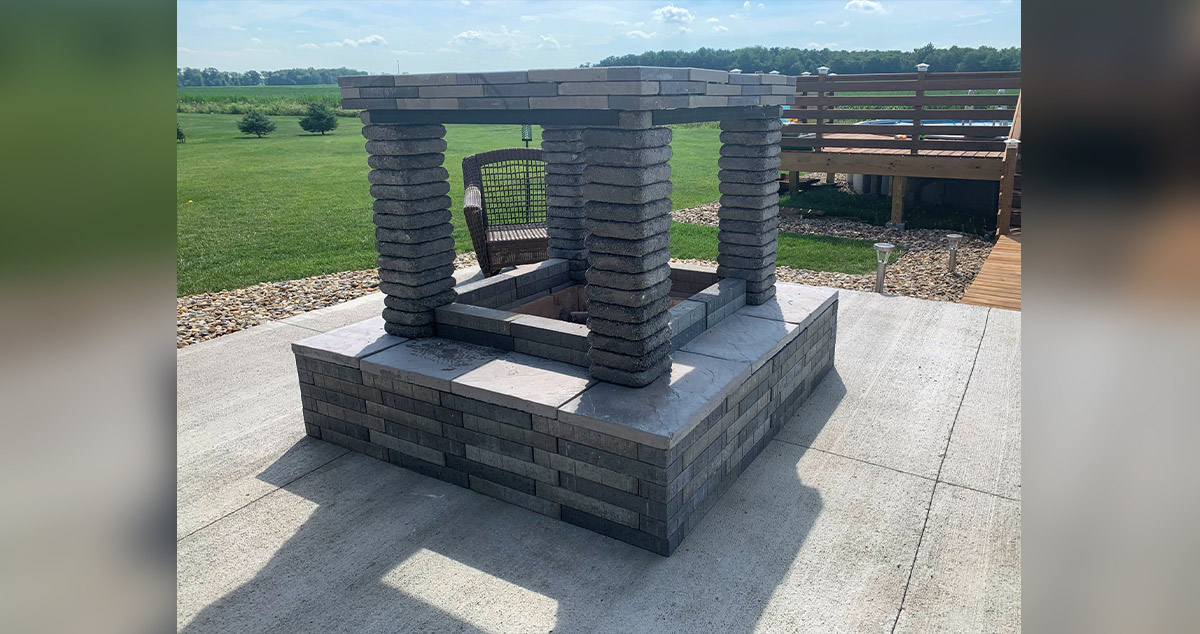 Fire Pit with Pillars - Project by Josh at Menards®