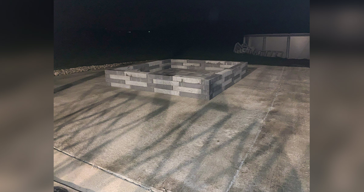 Fire Pit with Pillars - Project by Josh at Menards®
