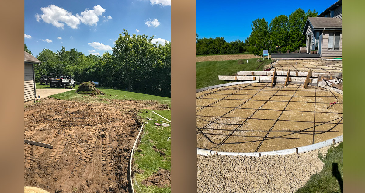 Fire Pit with Retaining Wall - Project by Mike at Menards®