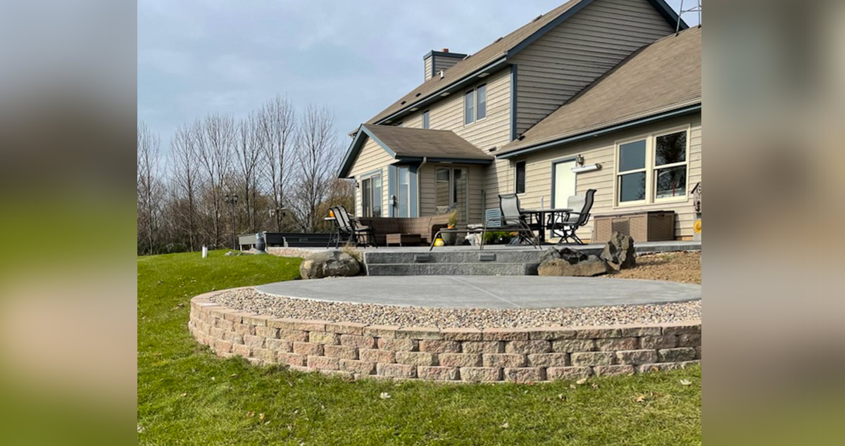 Fire Pit with Retaining Wall - Project by Mike at Menards®