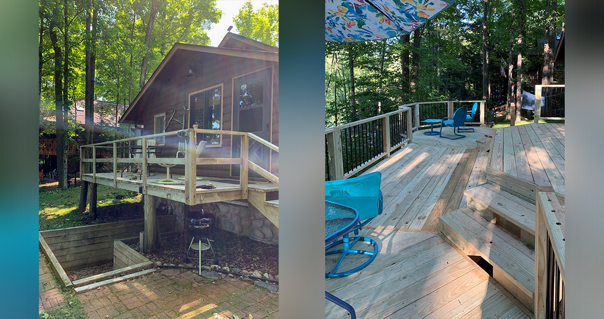 Lakeside Deck & Access Ramp - Project by Timothy at Menards®