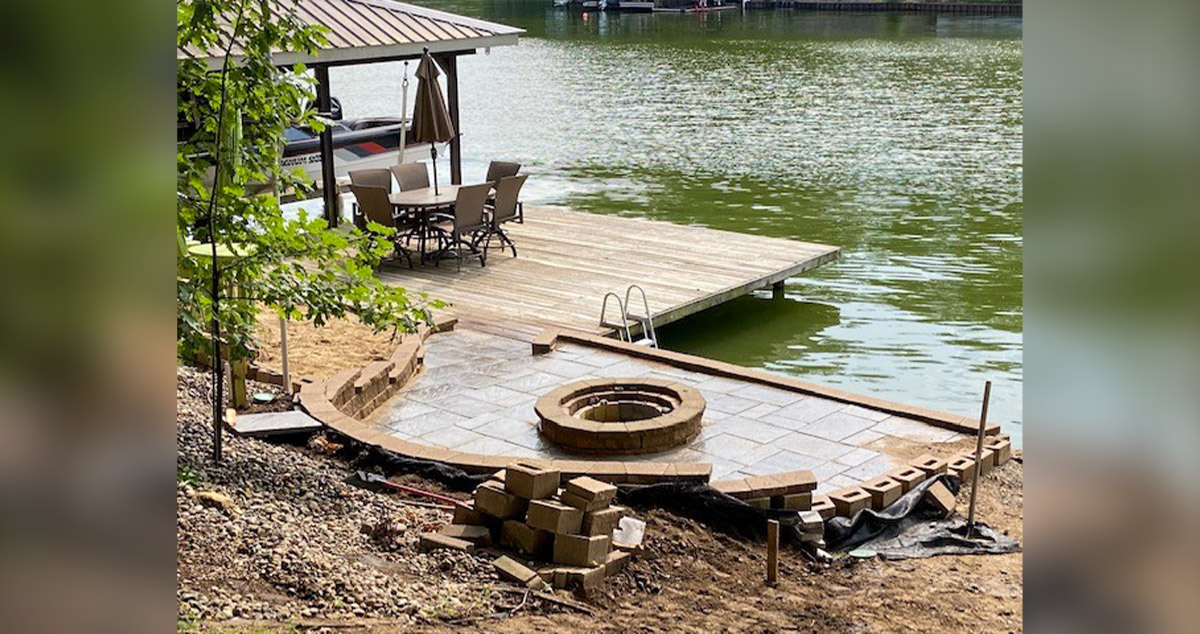 Lakeside Fire Pit Patio - Project by Mark at Menards®