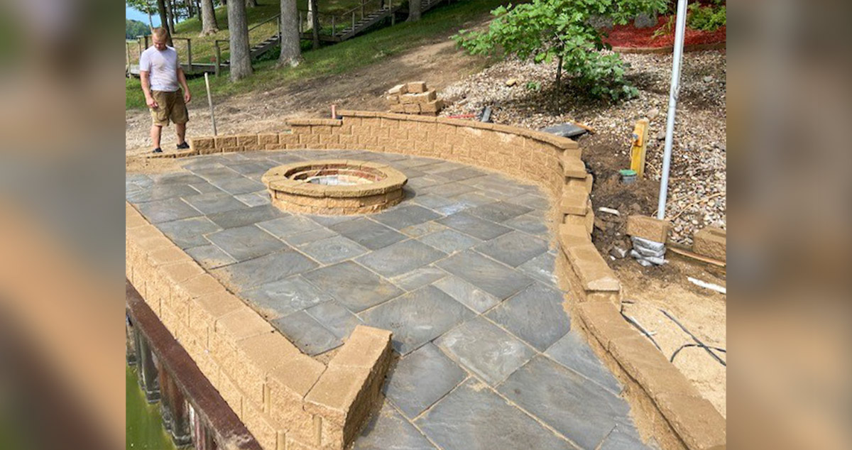 Lakeside Fire Pit Patio - Project by Mark at Menards®