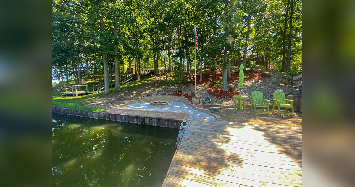 Lakeside Fire Pit Patio - Project by Mark at Menards®