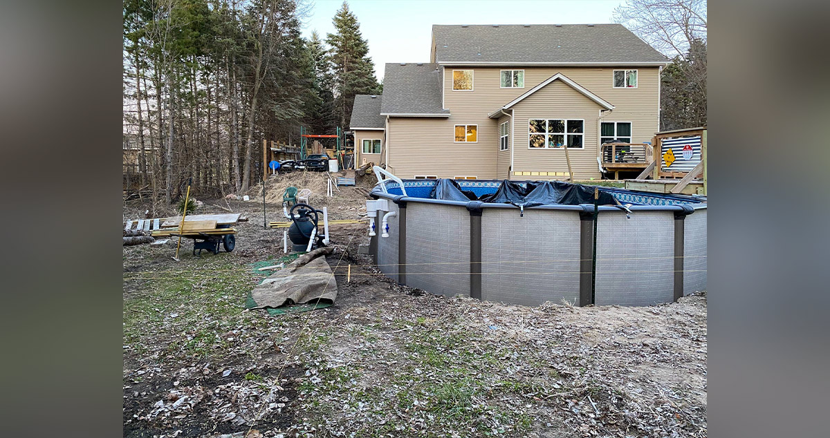 Massive Pool Deck - Project by Dominique at Menards®