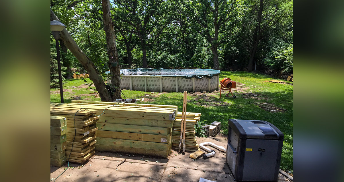 My Pool Deck - Project by Matthew at Menards®