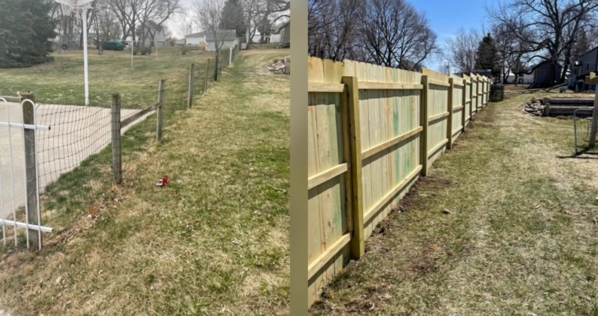 New Backyard Privacy Fence - Project by Karla at Menards®