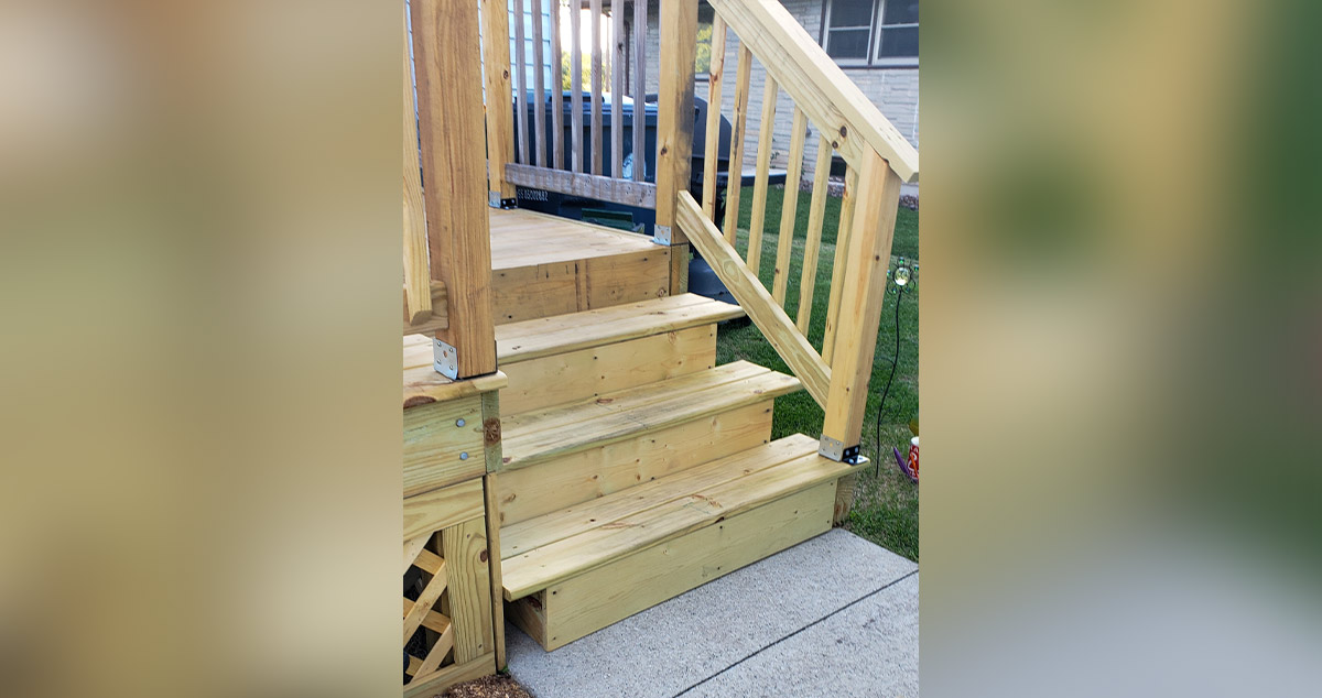 New Deck & Stairs - Project by Sharon at Menards®
