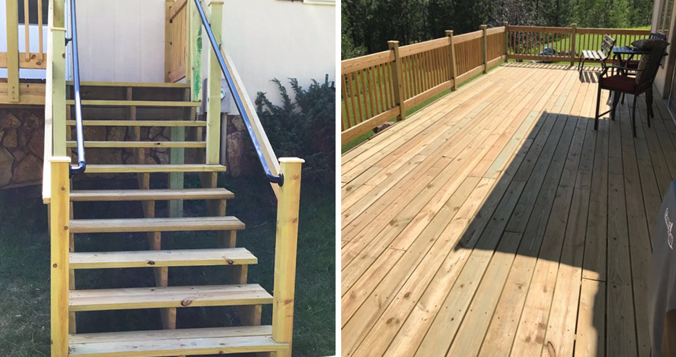New Deck with ADA Handrails - Project by Mark at Menards®