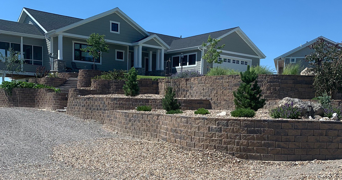 New House Retaining Walls - Project by Geri at Menards®