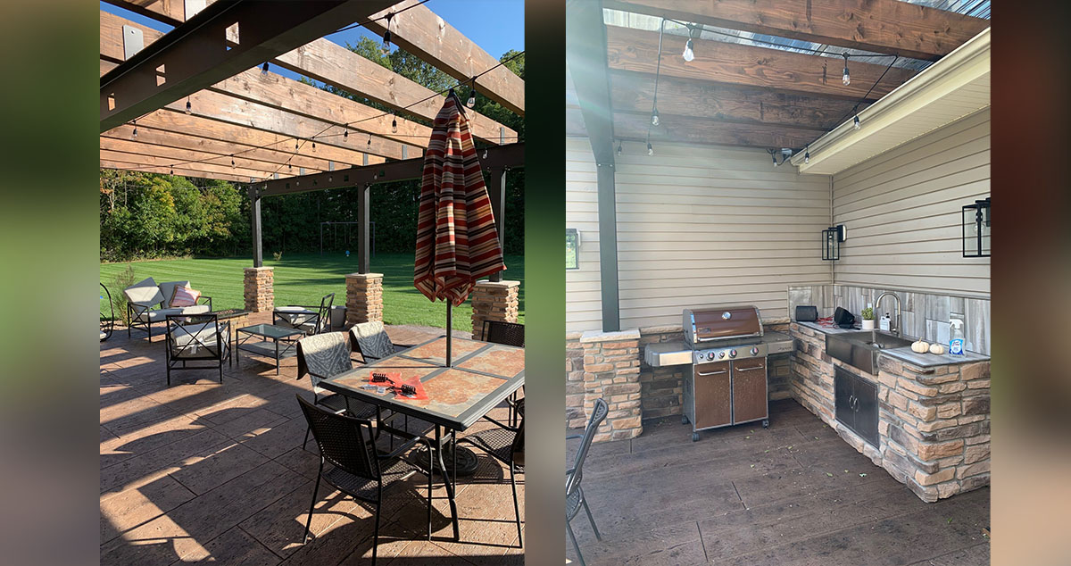 New Pergola on the Patio - Project by Ryan at Menards®