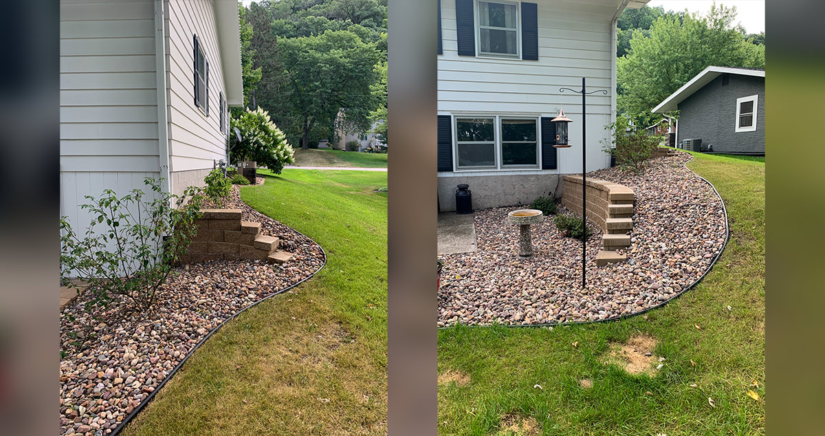 New Retaining Walls & Landscaping - Project by Abby at Menards®