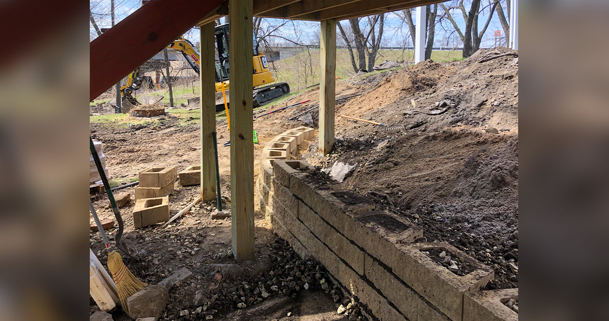 New Retaining Walls & Landscaping - Project by Abby at Menards®