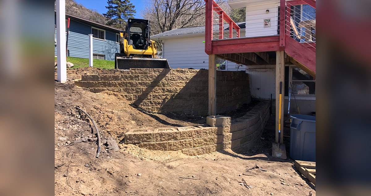 New Retaining Walls & Landscaping - Project by Abby at Menards®
