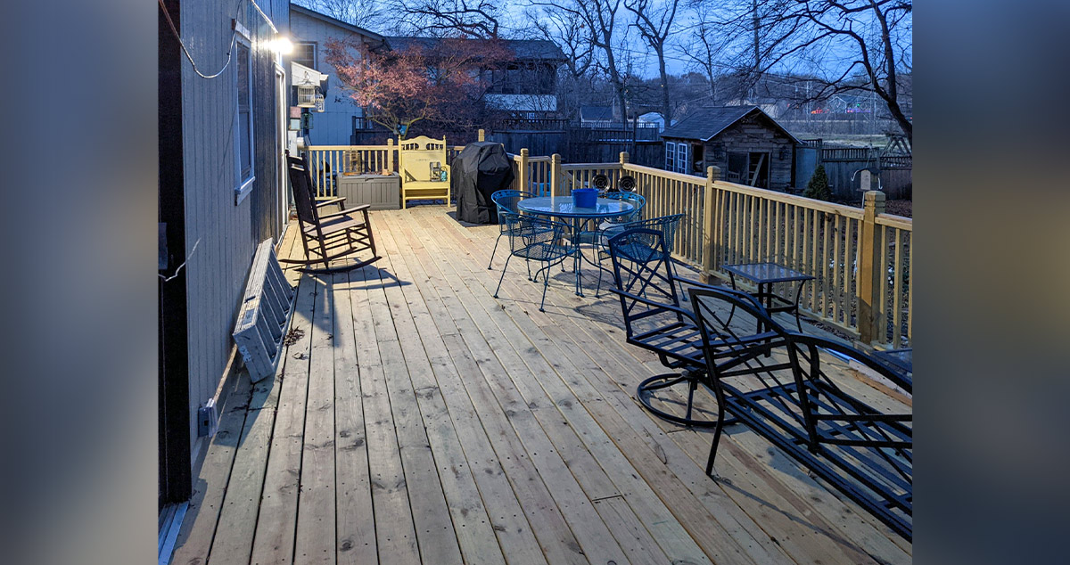 New Wood Deck - Project by Jim at Menards®
