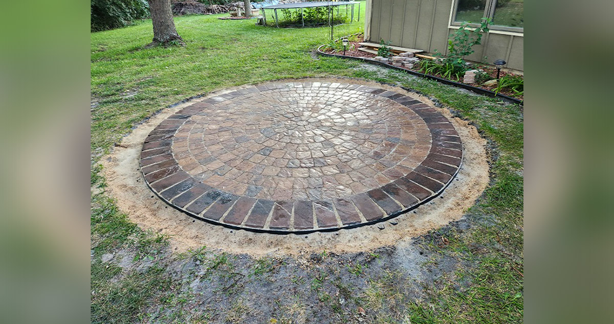 Patio Block Ring with Fire Pit - Project by Bryce at Menards®