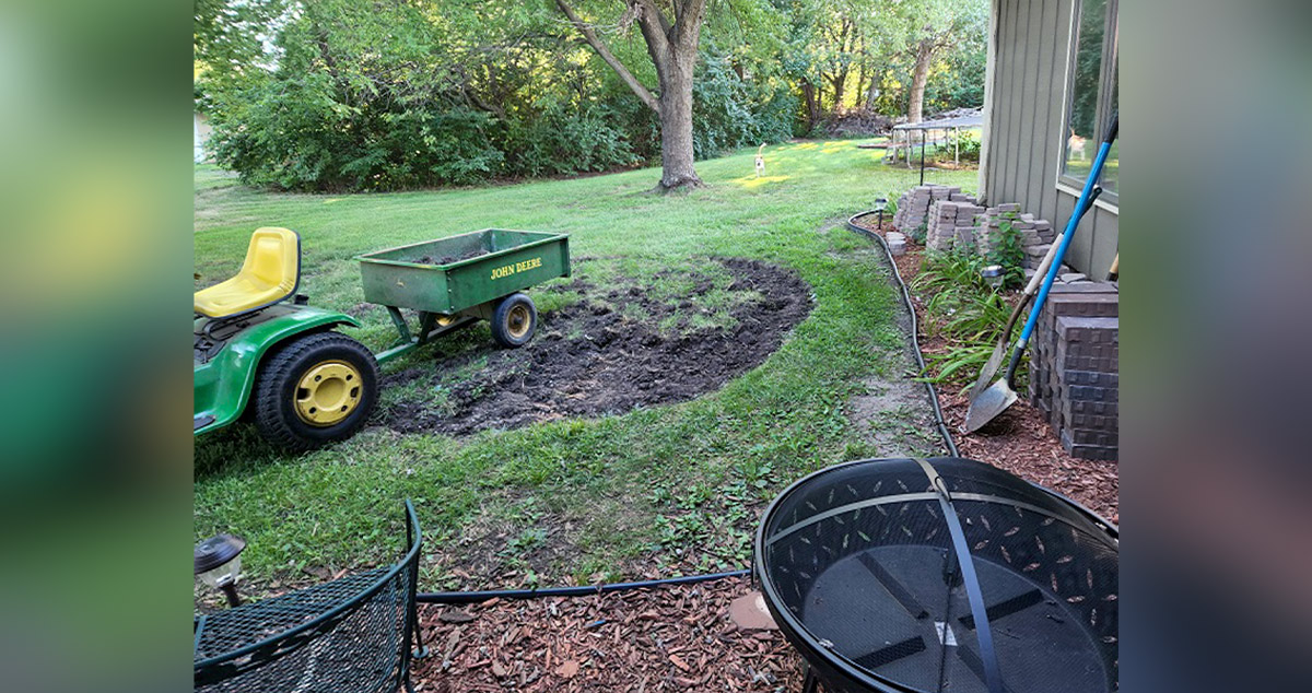 Patio Block Ring with Fire Pit - Project by Bryce at Menards®