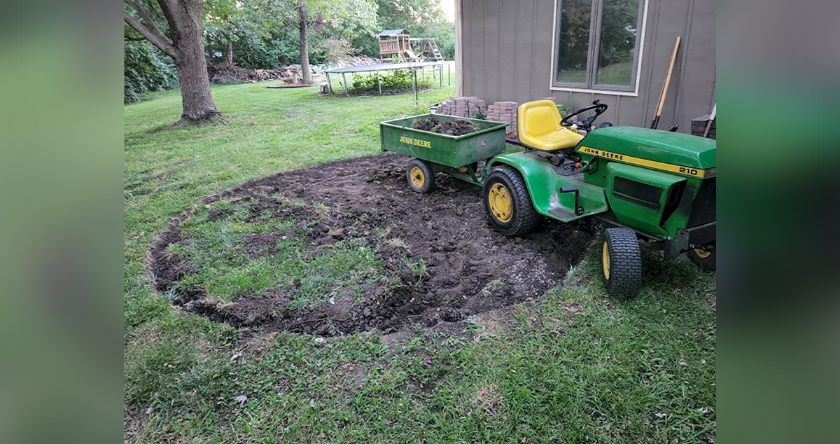 Patio Block Ring with Fire Pit - Project by Bryce at Menards®