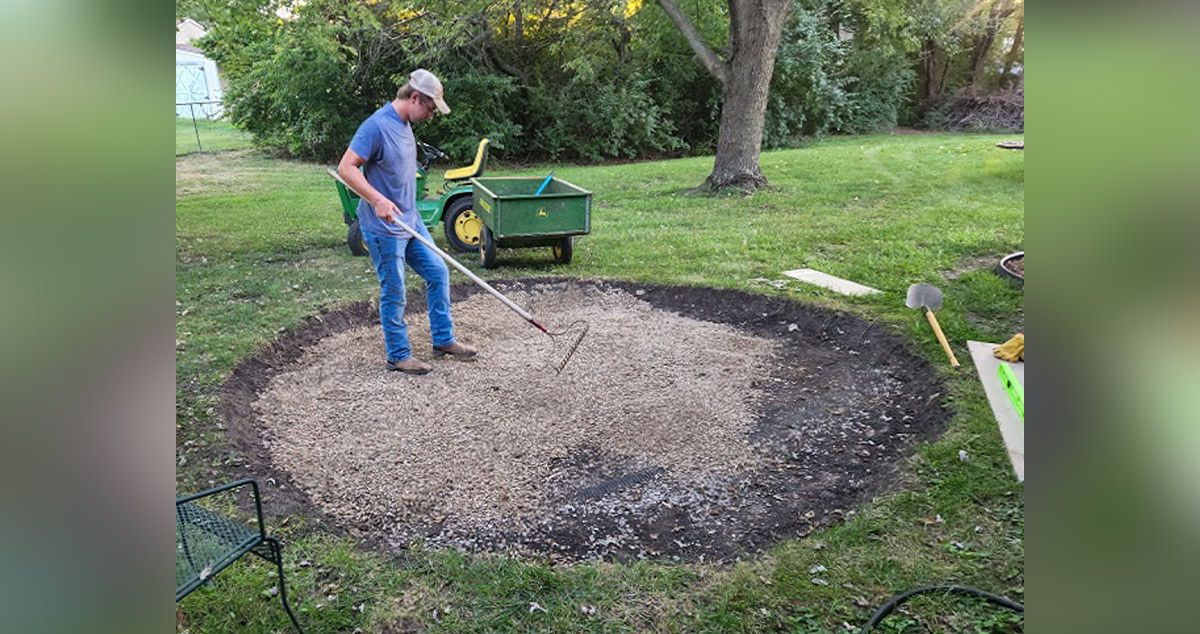 Patio Block Ring with Fire Pit - Project by Bryce at Menards®
