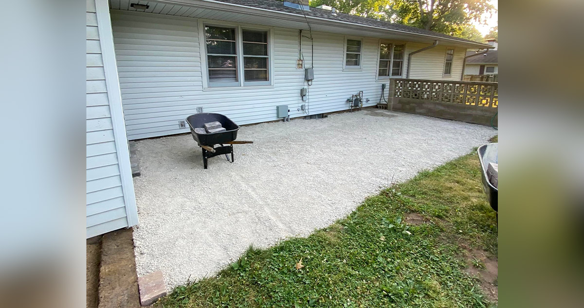 Patio Install & Transformation - Project by Pam at Menards®