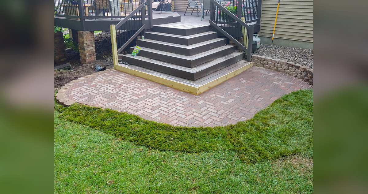 Patio Off Deck - Project by Heather at Menards®