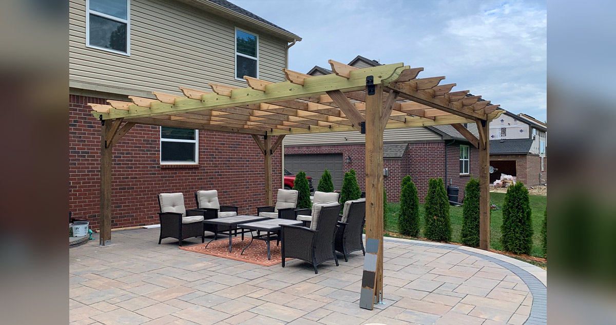 Patio Pergola with Shades - Project by Chandra at Menards®