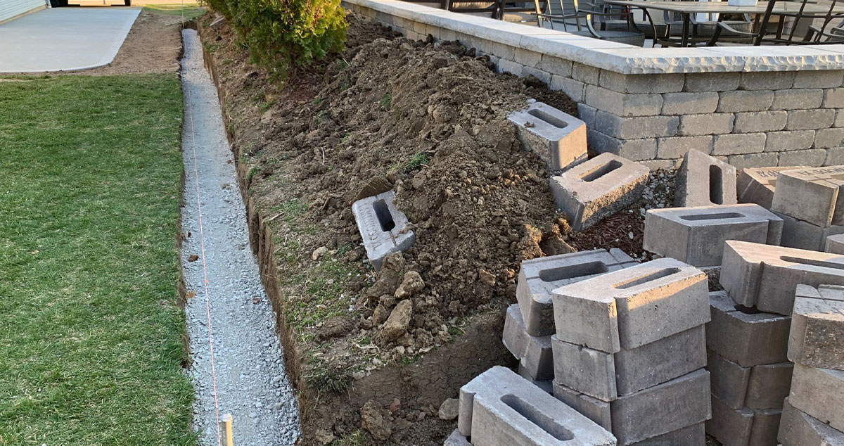 Patio Retaining Wall - Project by Brett at Menards®