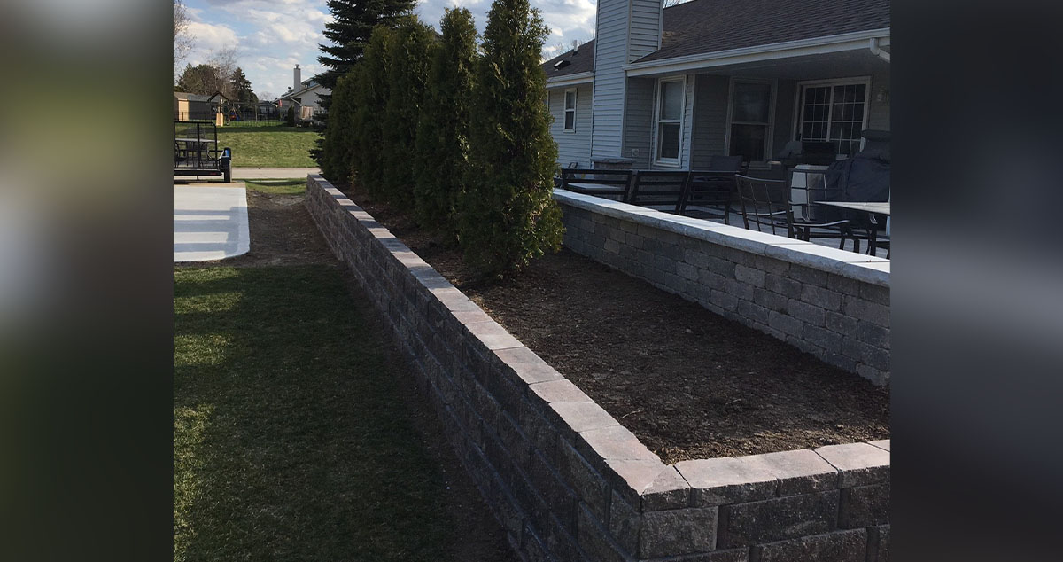 Patio Retaining Wall - Project by Brett at Menards®