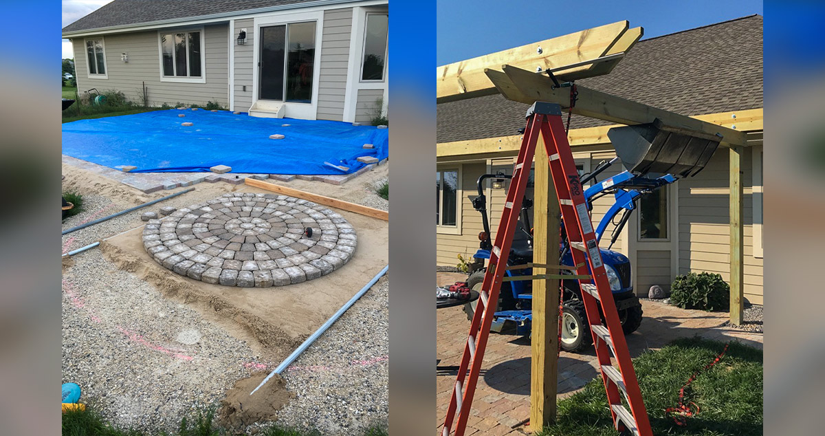 Paver Patio & Pergola - Project by Darrell at Menards®