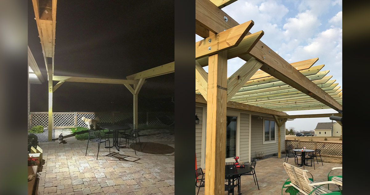 Paver Patio & Pergola - Project by Darrell at Menards®