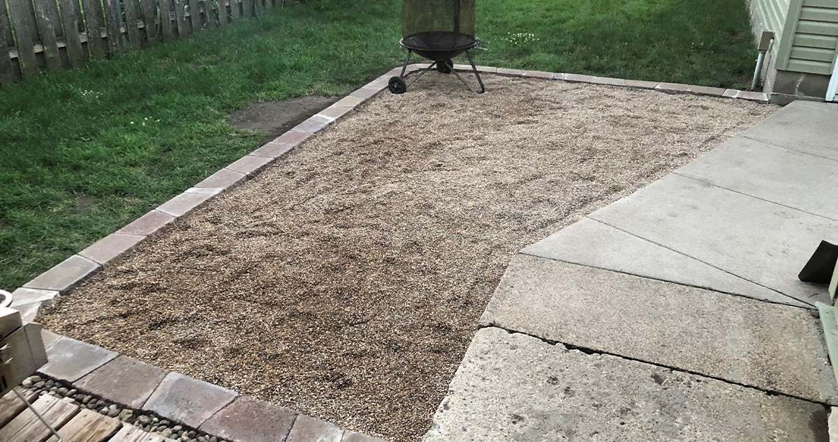 Pea Rock Patio - Project by Dylan at Menards®
