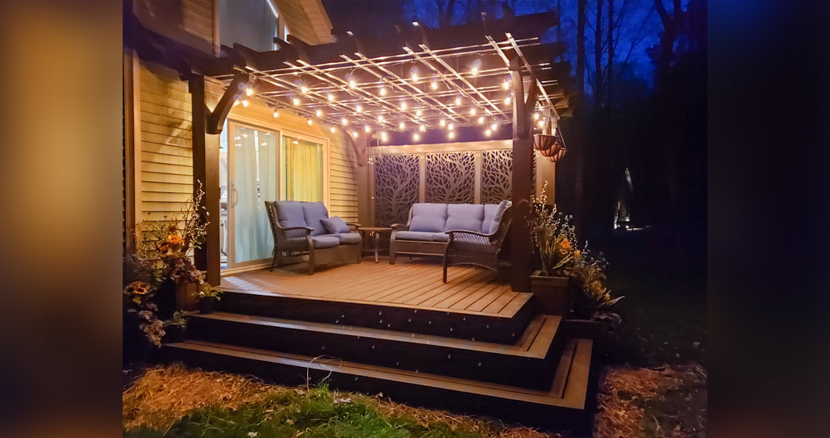Pergola Over the Deck - Project by William at Menards®