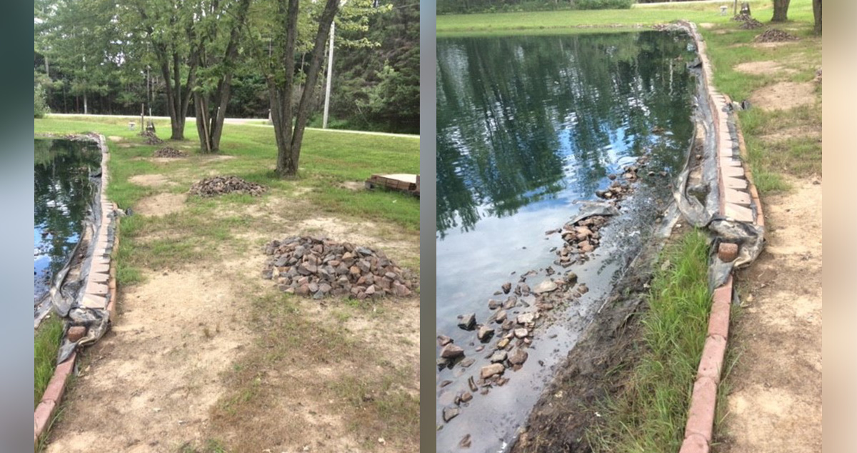 Pond Wall - Project by Marcia at Menards®