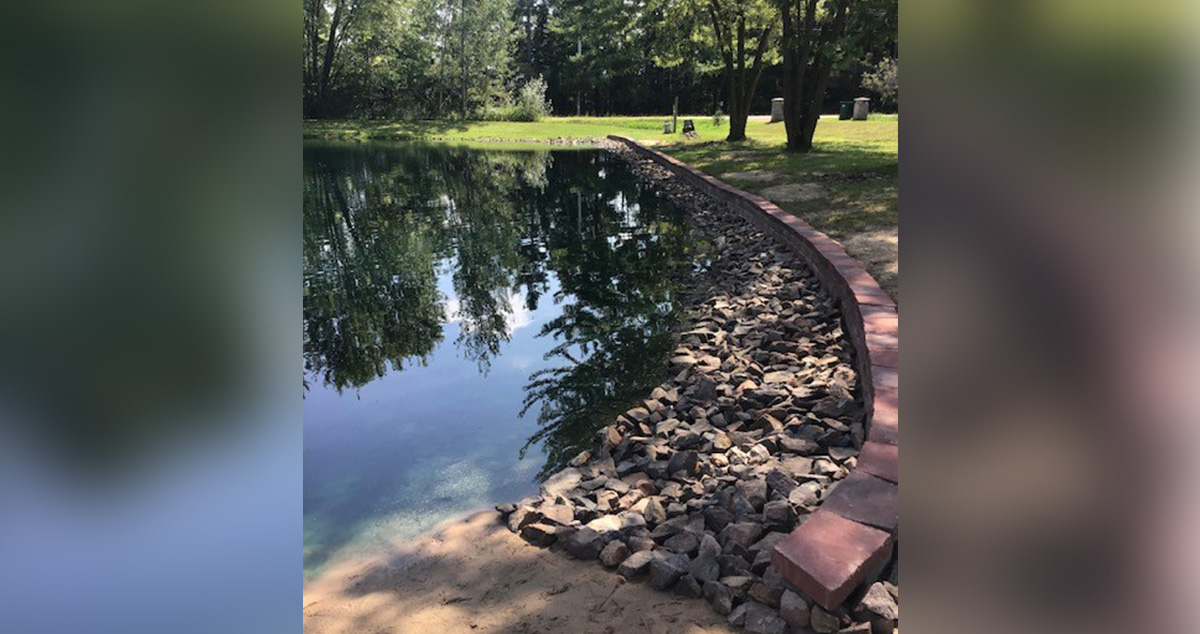Pond Wall - Project by Marcia at Menards®