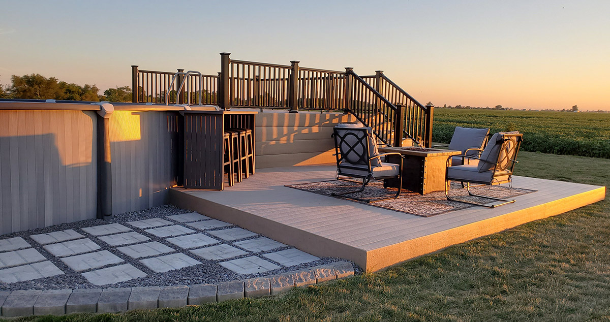 Pool Deck with Bar - Project by Michael at Menards®