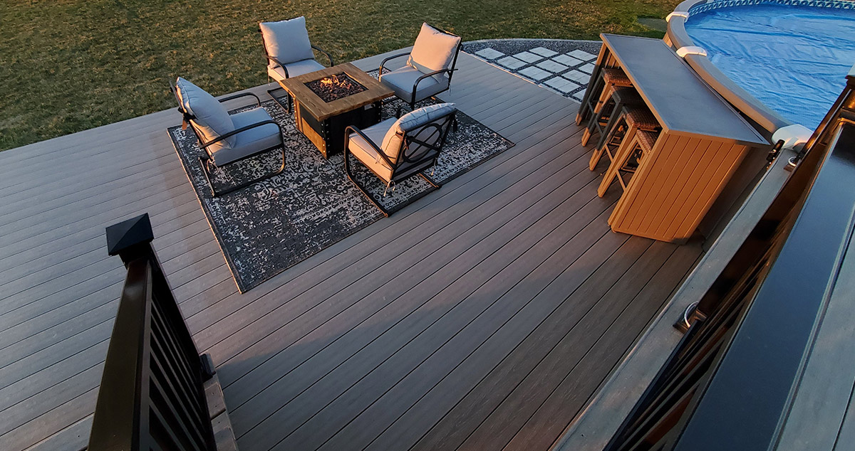Pool Deck with Bar - Project by Michael at Menards®