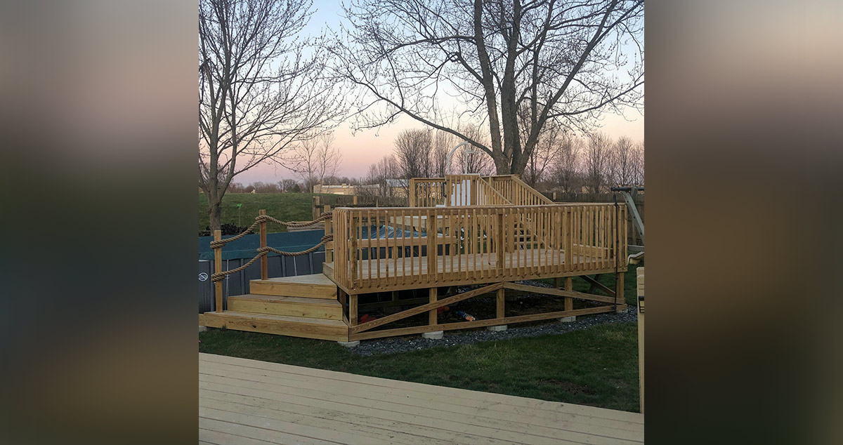 Pool Oasis Deck - Project by Chris at Menards®