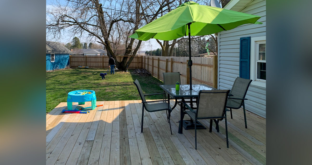Privacy Fence with Built-In Bench - Project by Meagan at Menards®