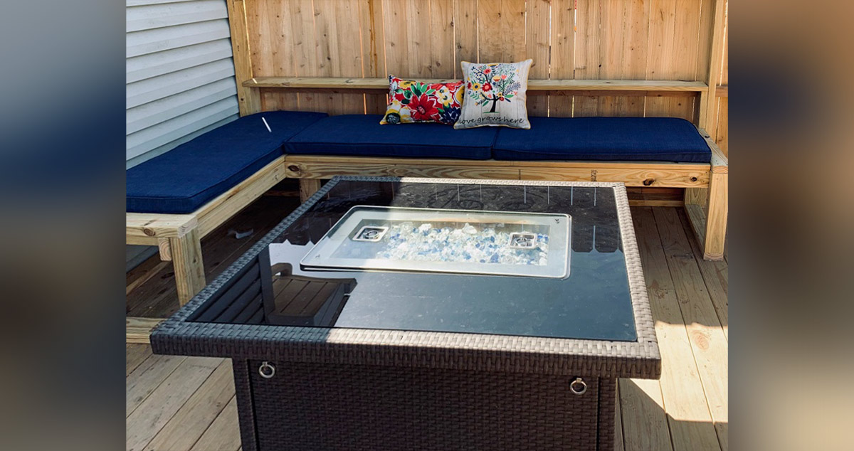 Privacy Fence with Built-In Bench - Project by Meagan at Menards®