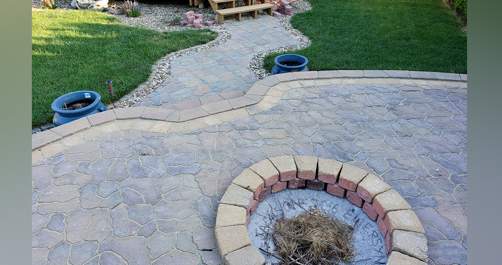 Raised Fire Pit - Project by Justin at Menards®