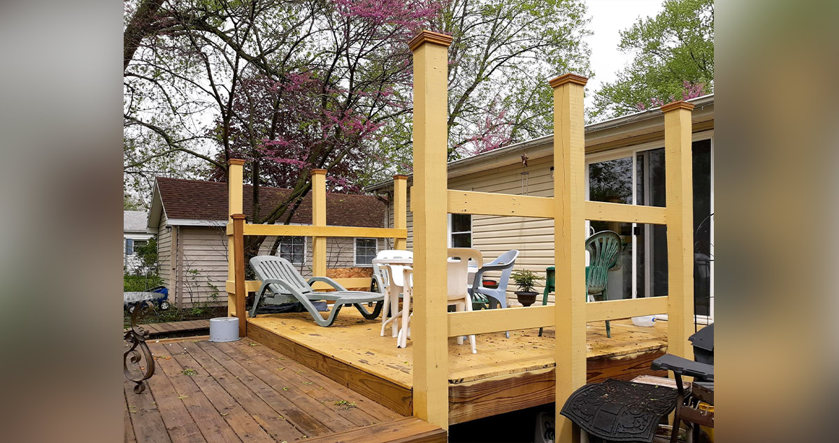 Recycled Wood Deck - Project by Sandi at Menards®