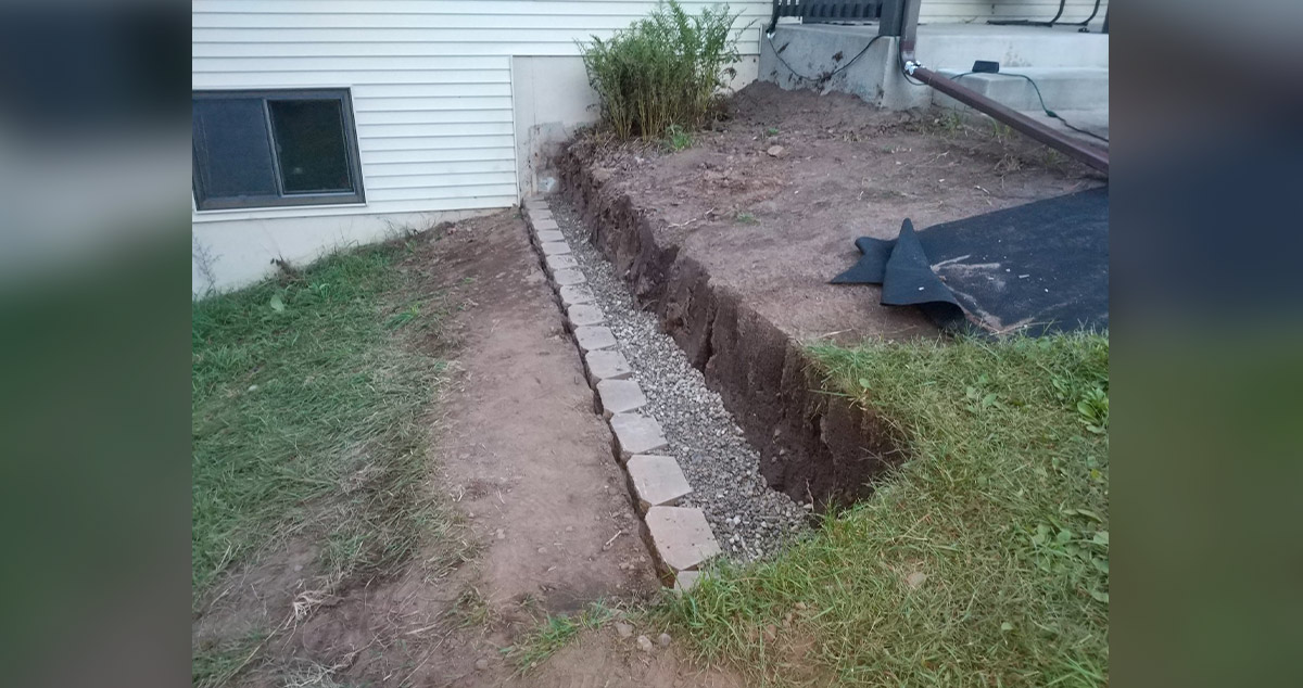 Replaced Old Retaining Wall - Project by Dustin at Menards®